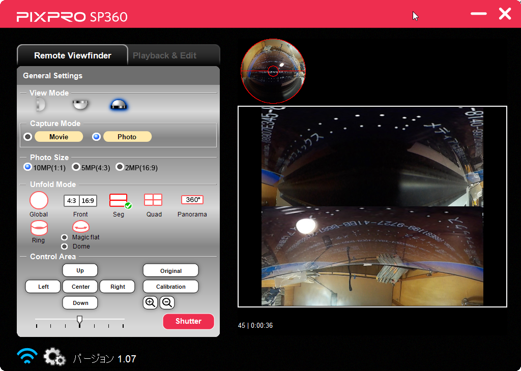 Wi-Fi接続でPCアプリから撮影するRemote Viewfinder - Kodak PIXPRO SP360レビュー(10) : YAAAM