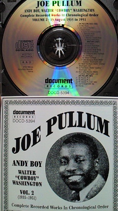 Joe Pullum, Andy Boy「Vol.2 1935-1951」 : やまchan家のBLUES RECORDS