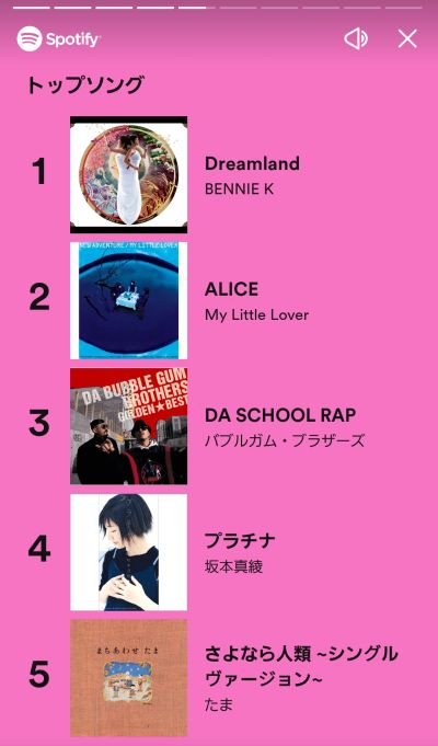 Spotify2022まとめを見て、自分でも気づかなかったこと : ゲーム脳人+AI