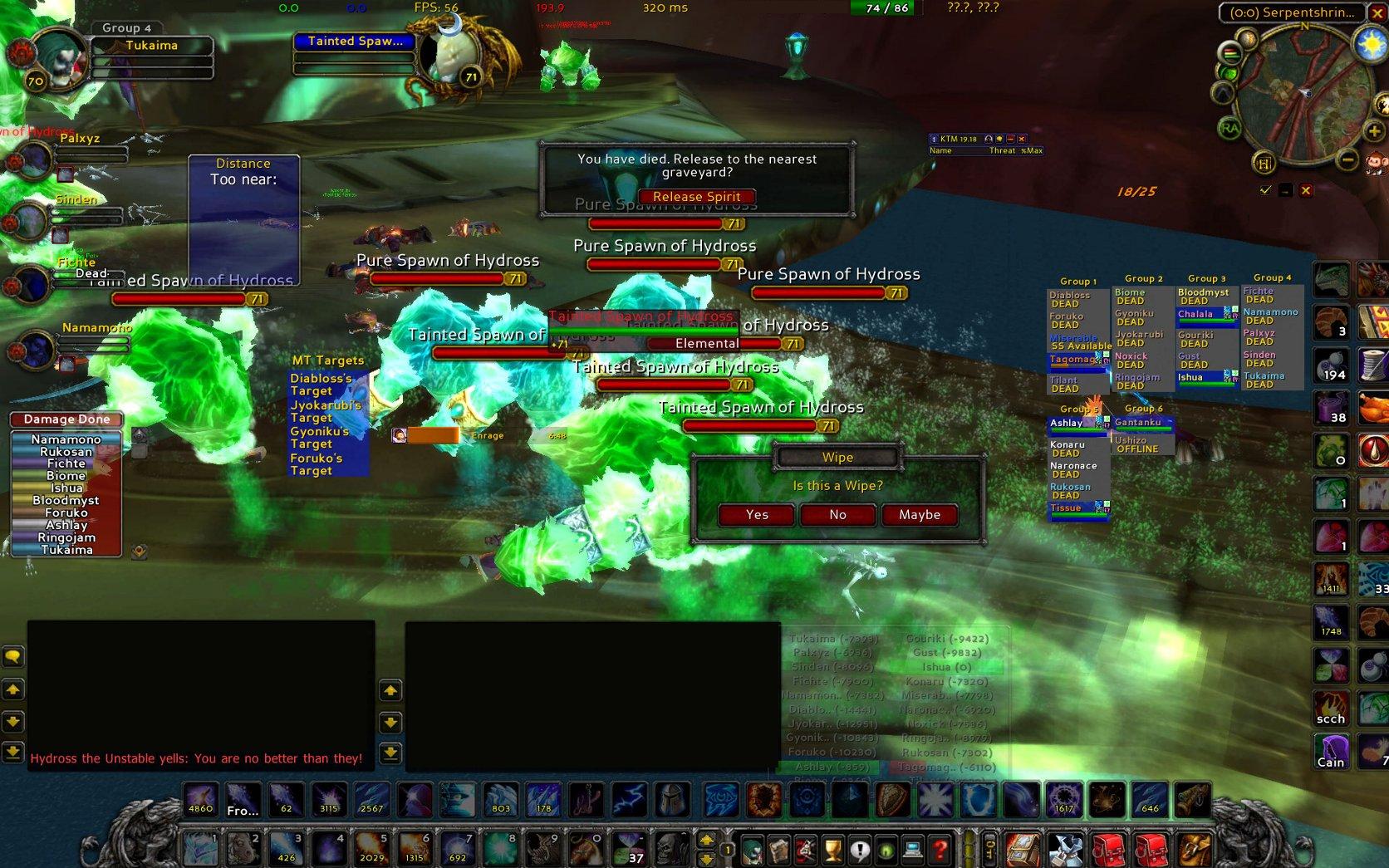 WoW topics:【SSC】 1st try