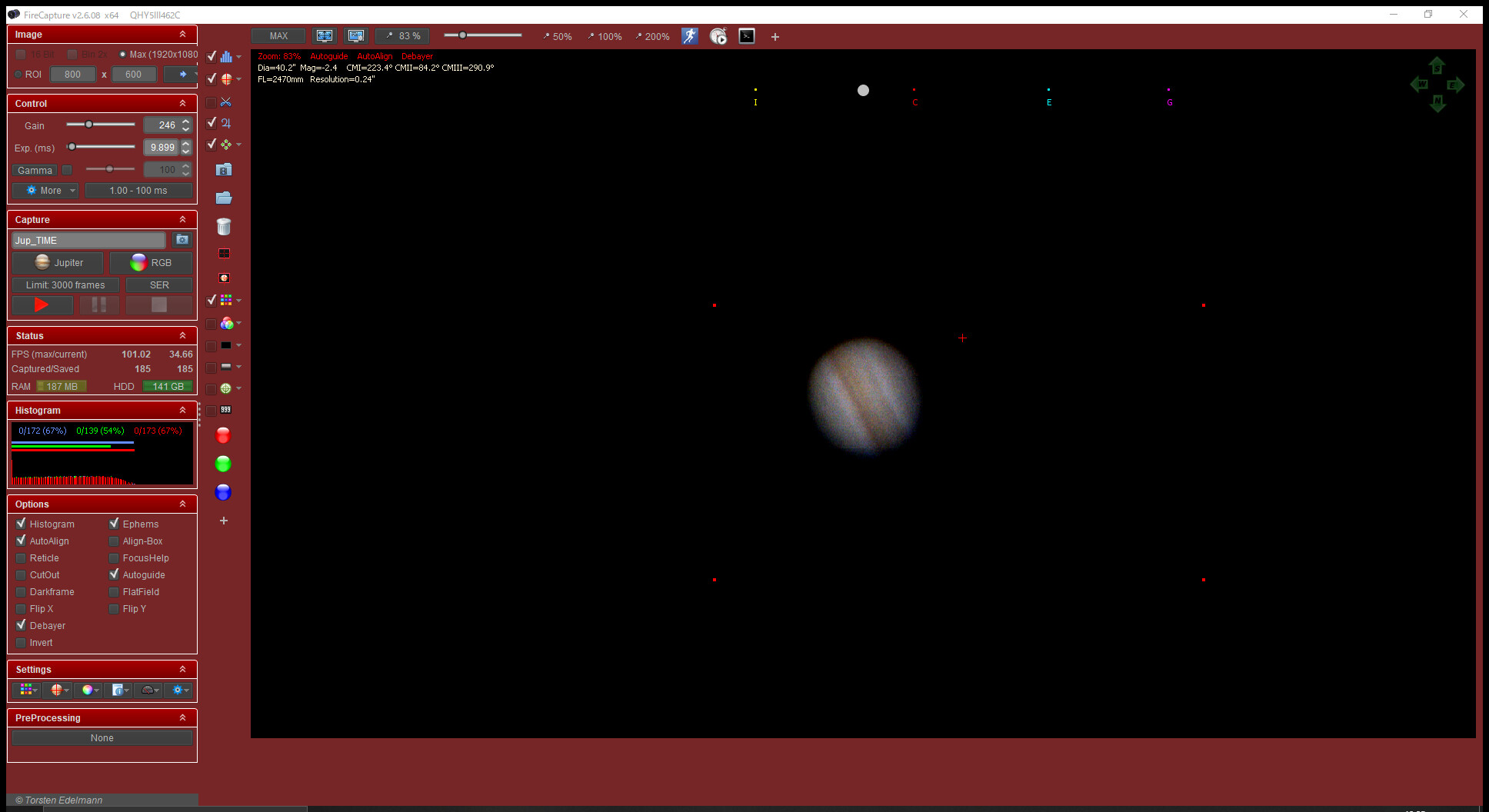 FireCaptureとやらを使いこなしたい : ベランダ天体観測の記録