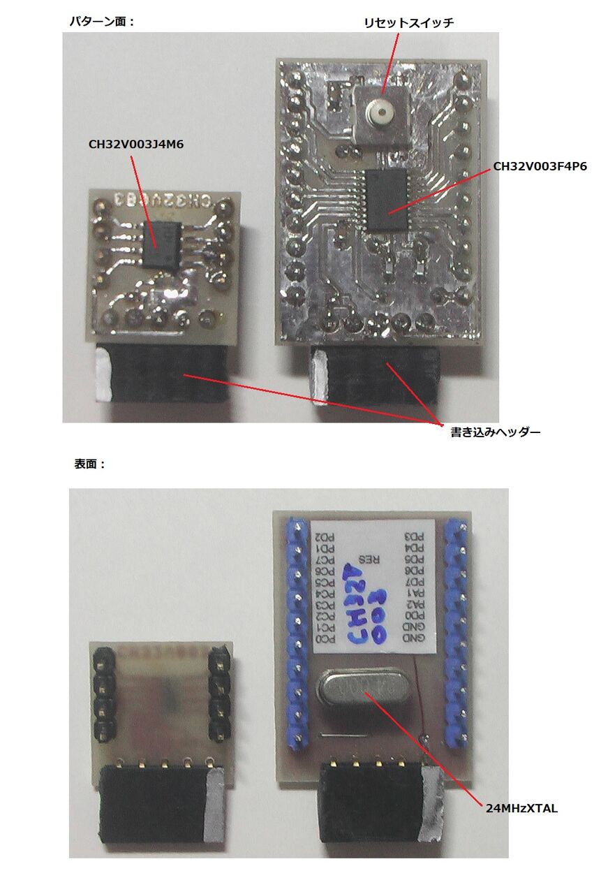 CH32V003,103,203 : じじいの電子実験室
