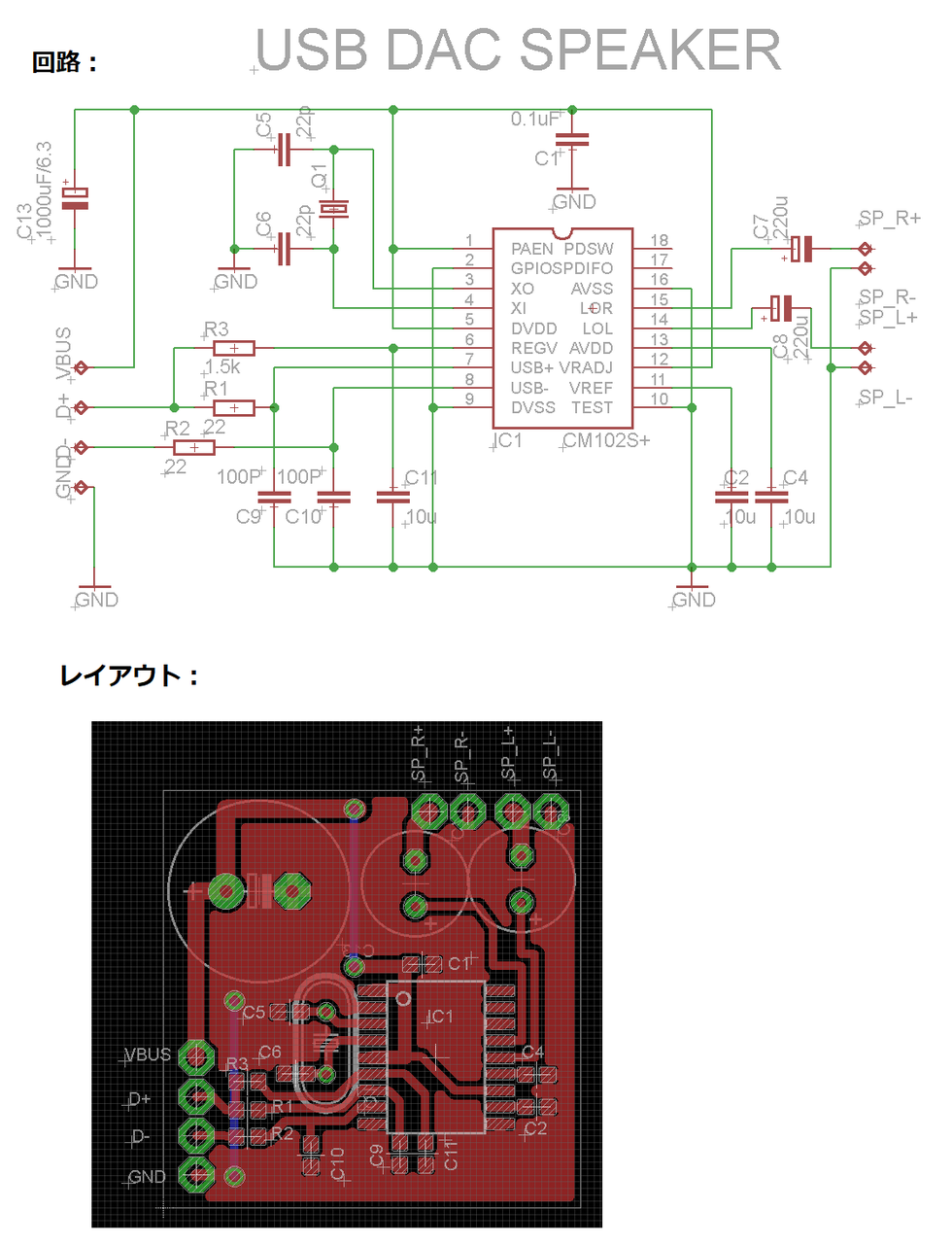スピーカー : じじいの電子実験室