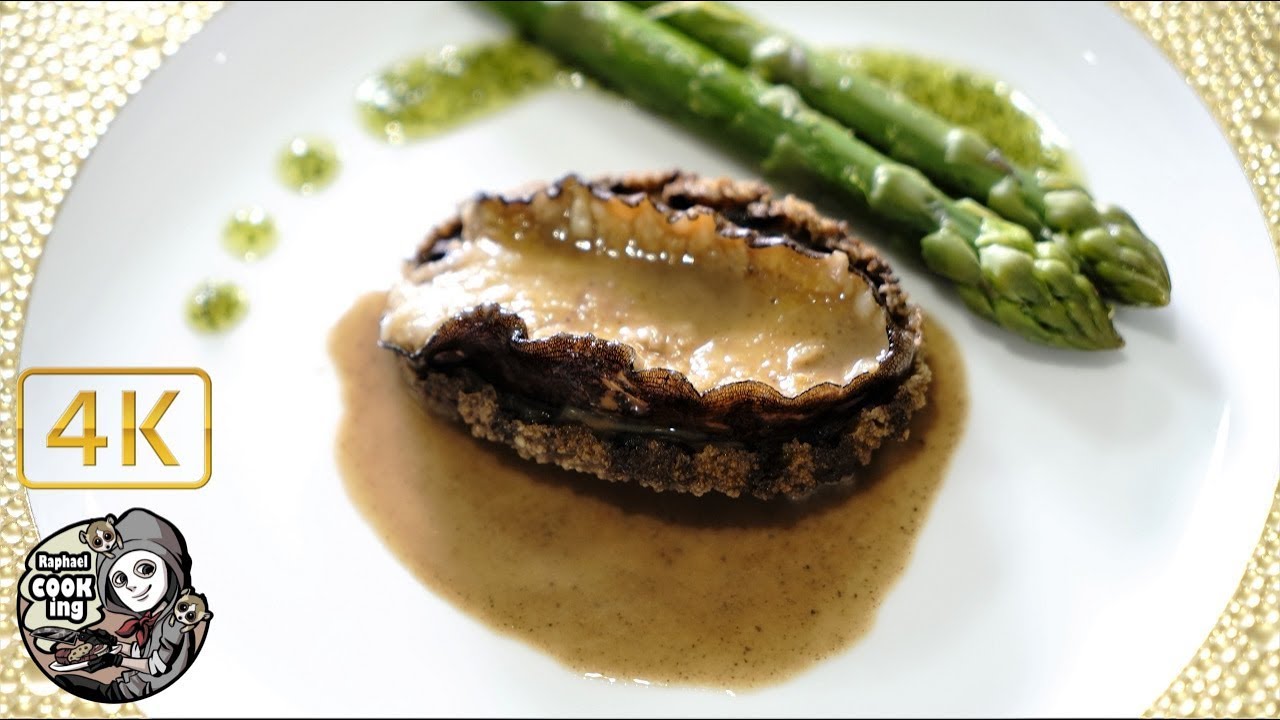 【ラファエル】蒸しアワビの肝ソース Steamed abalone liver sauce 【ラファエルクッキング Raphael ...