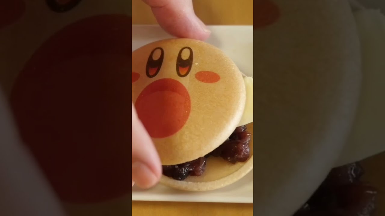 【妄想グルメ】カービィのまんまる手づくり最中 あんバター 京菓匠 鶴屋吉信 Nintendo Kirby Anko Butter Monaka ...
