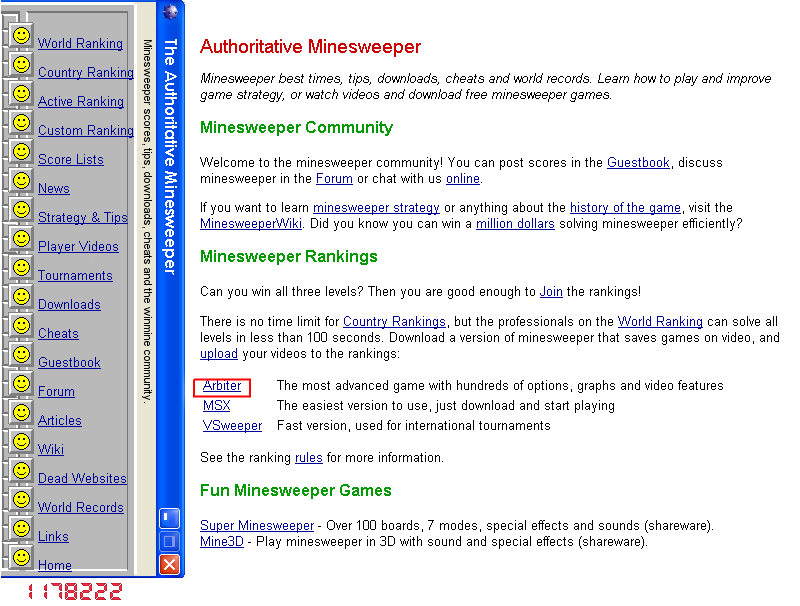 Minesweeper Arbiter : よわぽんのマインスイーパ研究所