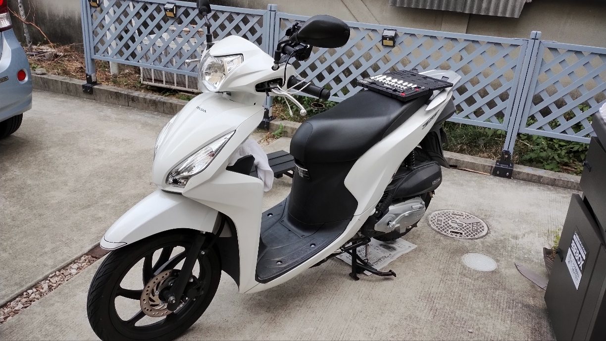 DIO110オイル交換 : 足したら15気筒