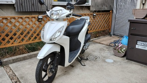 DIO110 オイル交換 : 足したら15気筒