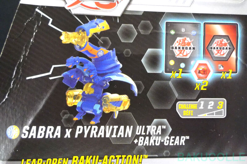 セーブラ×ピラビアン ウルトラ SABRA×PYRAVIAN ULTRA 水金属性 BAKU-GEAR : 爆丸コレクション