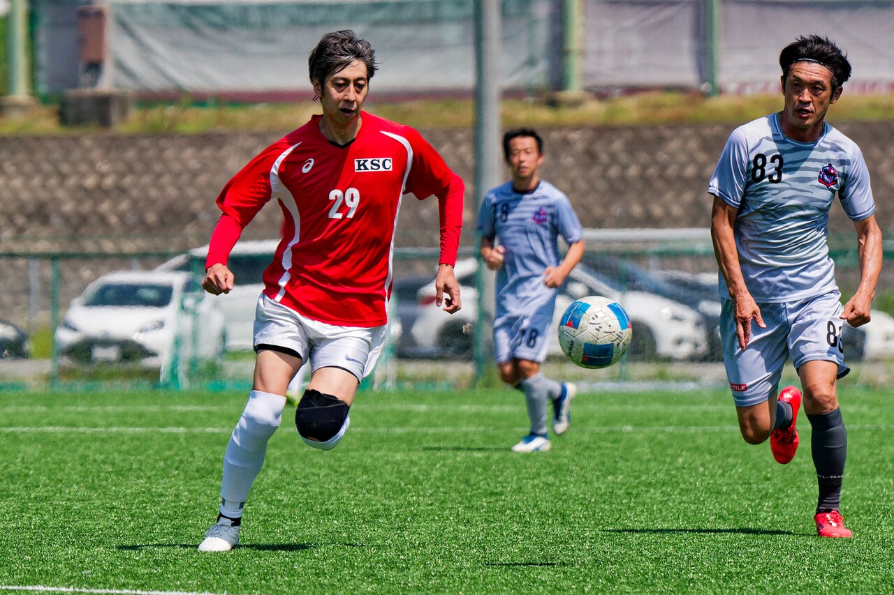 2025-06-28 神戸50A：KSC50 4-2 FCｼﾞｪﾝﾃｨｰﾚ50 ＠いぶきの森 : シニア4050サッカー写真集