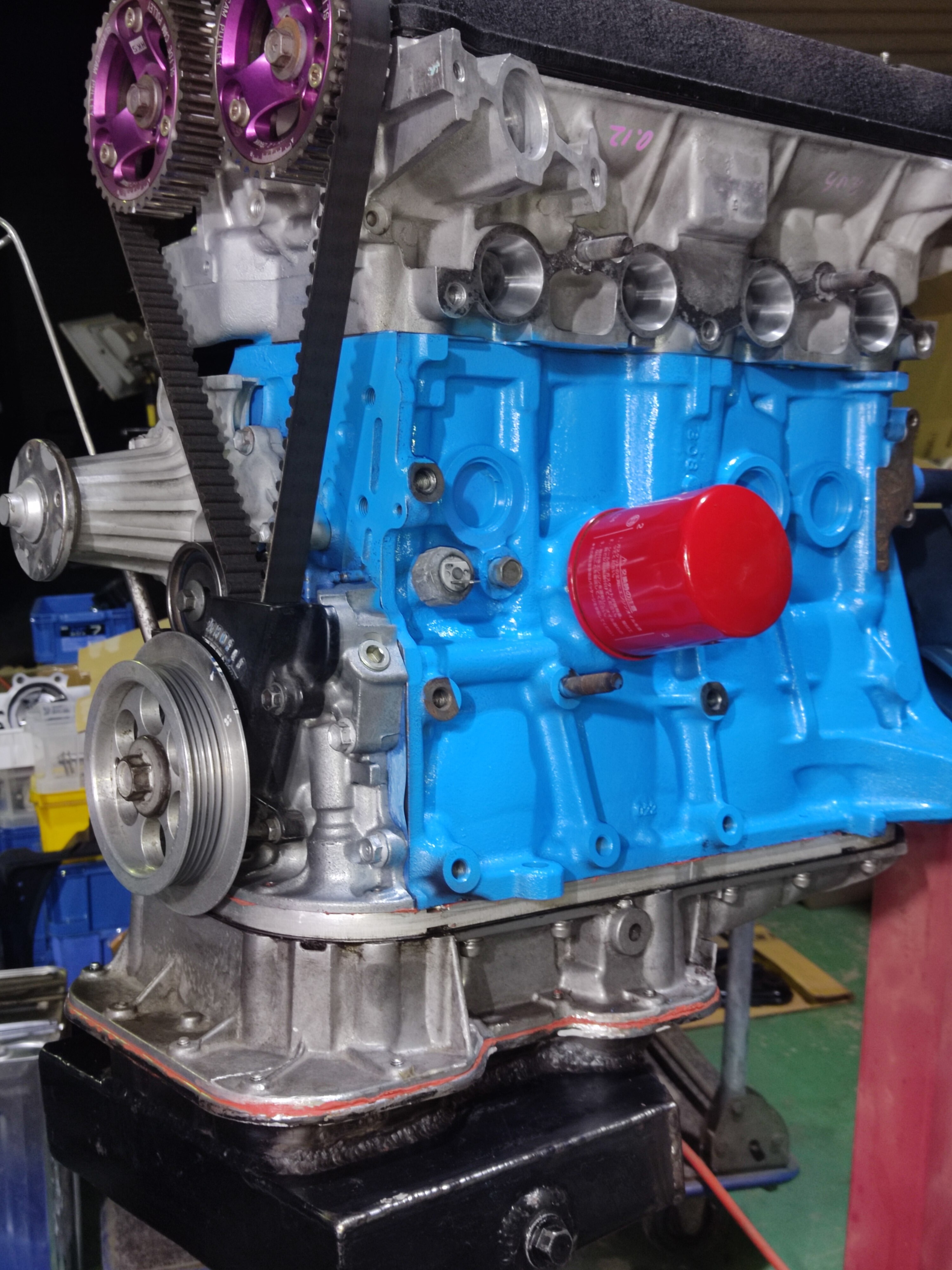 XYZの実験室 : AE111改7AGサーキット用オイルパンバッフル＆セパレーター製作取付03