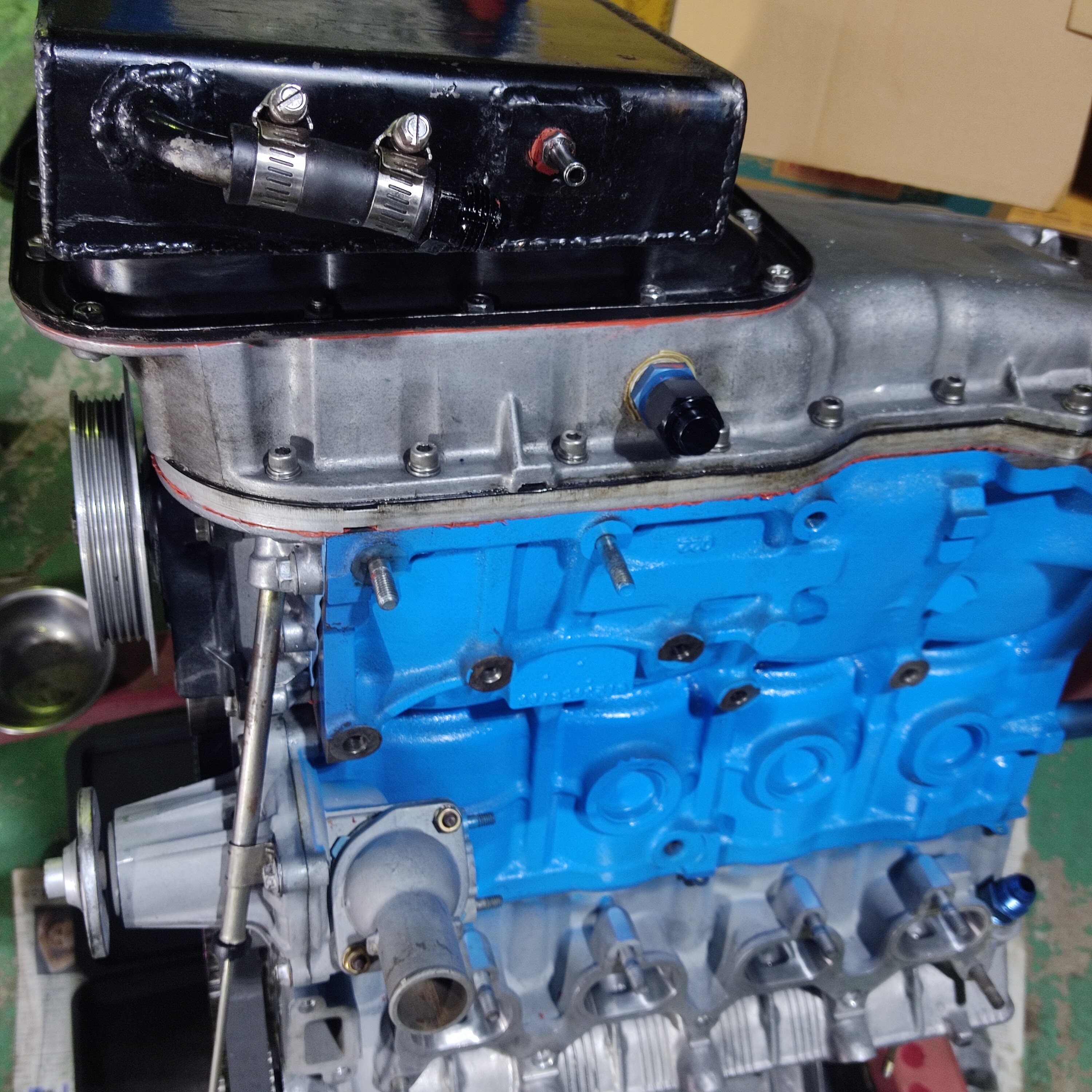 XYZの実験室 : AE111改7AGサーキット用オイルパンバッフル＆セパレーター製作取付03