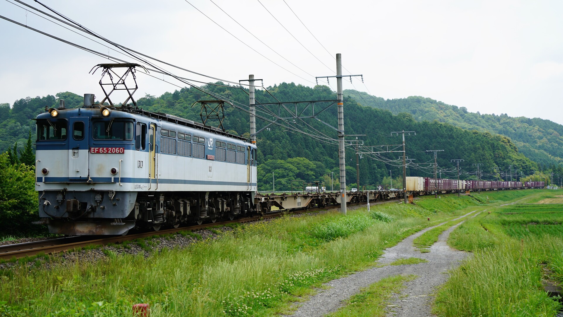 関ヶ原に挑む大宮更新色のEF65-2060 : Rail Scope