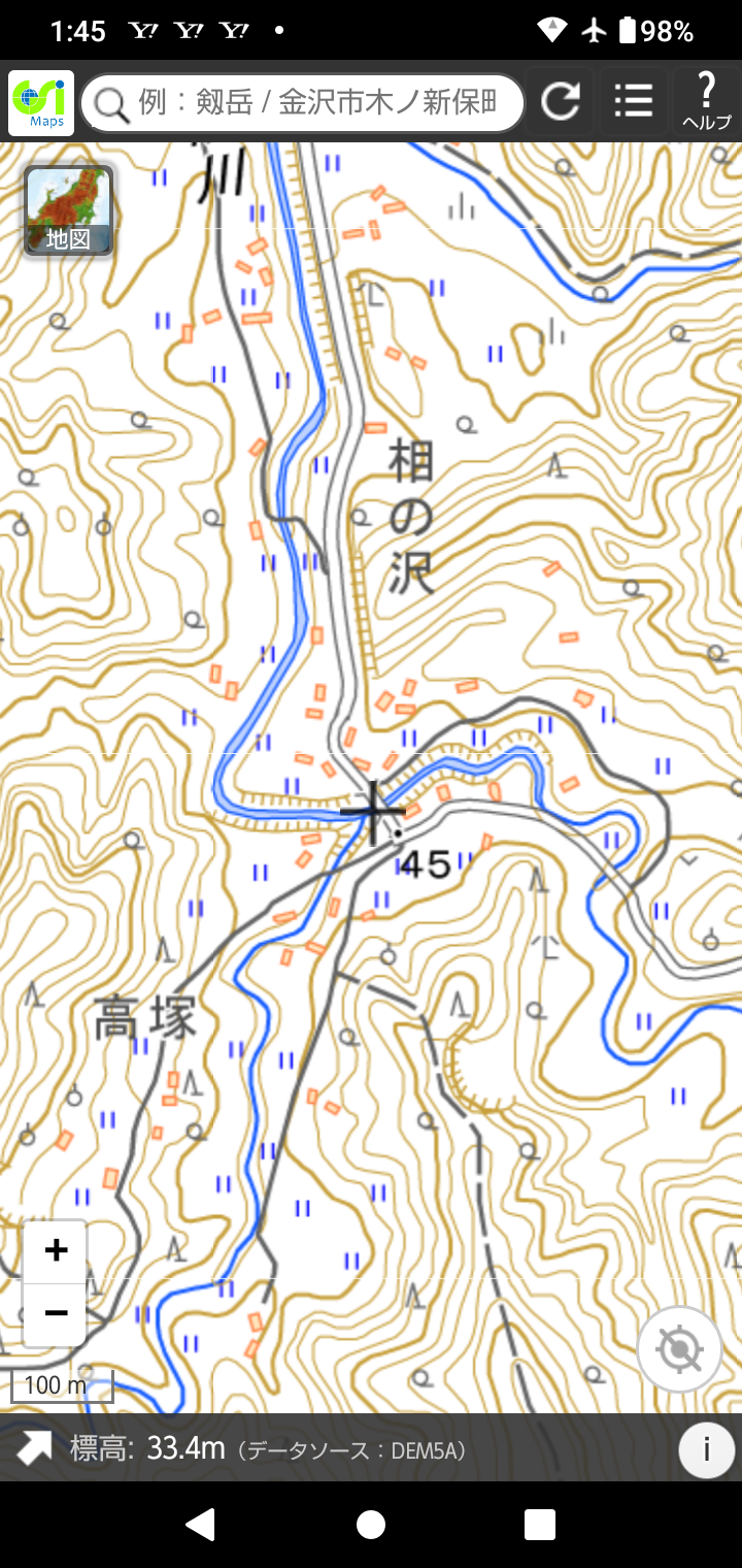 未走破地域探索測定:【富津市 梨沢】