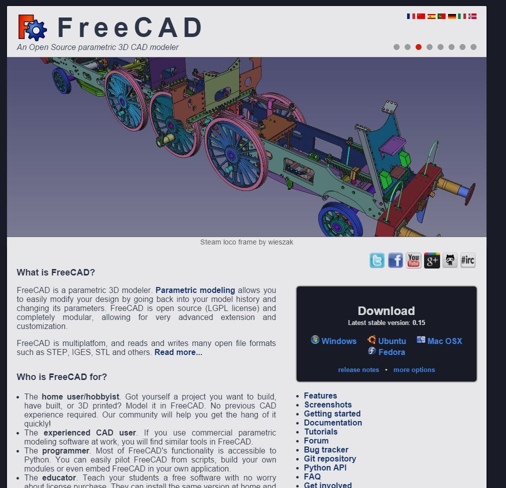 FreeCAD ver 0.15 安定版がリリース : 地球の重力の井戸の底から