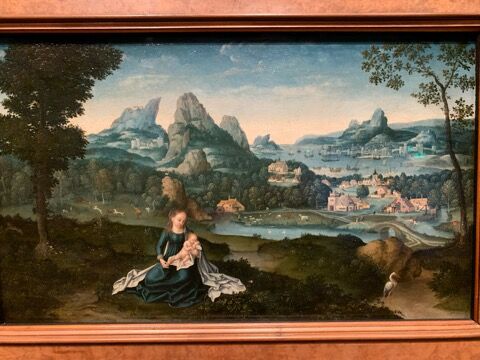 【美術】ヨアヒム・パティニール／『聖母子の眠る風景』 Joachim Patinier/Maria mit Schlafendem Kind ...