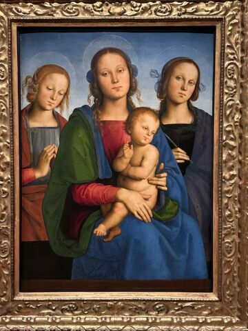 【美術】ピエトロ・ヴァンヌッチ・ペルジーノ／『聖母子と聖ローザ、聖カタリーナ』 Pietro Vannucci Le Perugin/The ...