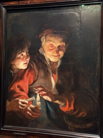 【美術】ルーベンス／『ロウソクを持った老女と少年』 Rubens/Old Woman and Boy with Candles ...