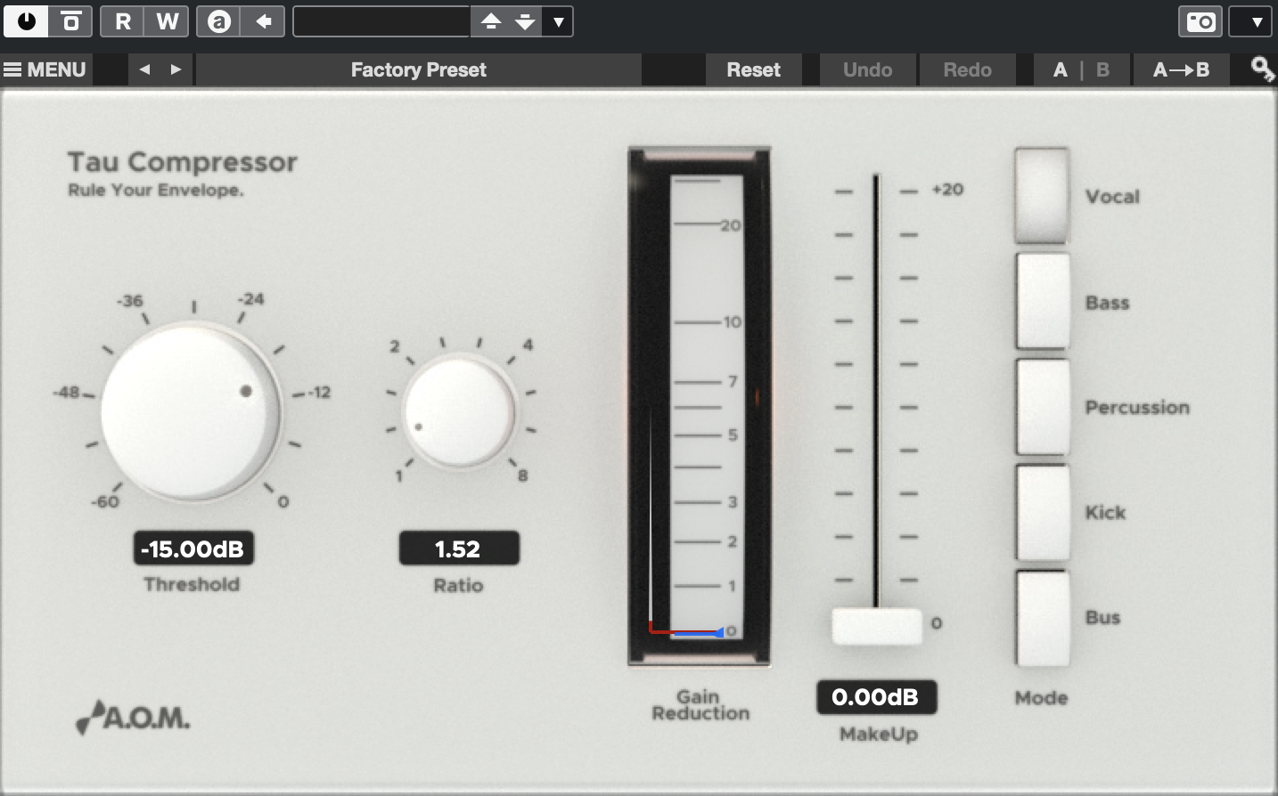 A.O.Mから簡単操作で使いやすいコンプレッサー「Tau Compressor Plus」がリリース！ : bunx2のDTMブログ