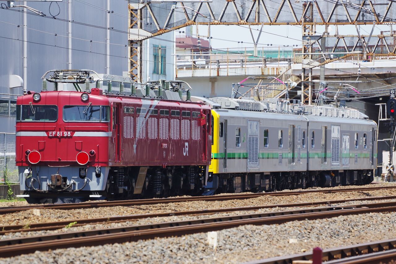 クモヤE493系＋EF81の試運転 - れいるのおと